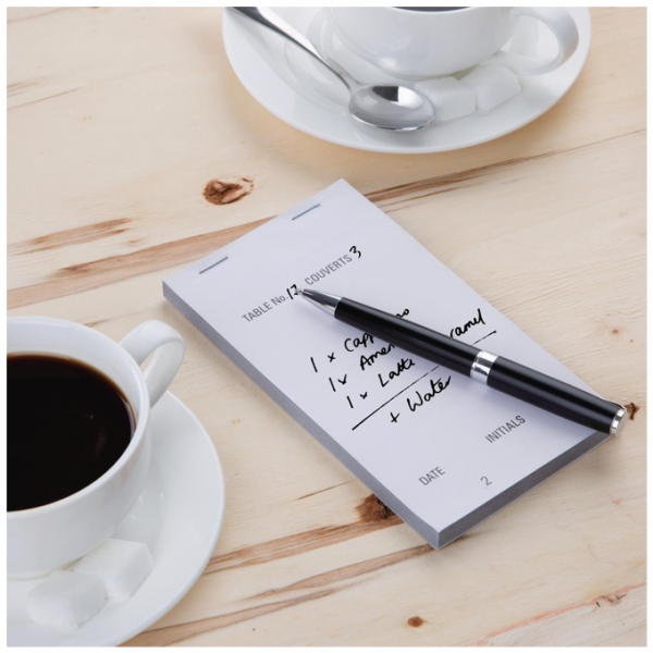 Waiter Pad - 3 PLY - 95mm x 165mm - Carbonless (Pack of 100)